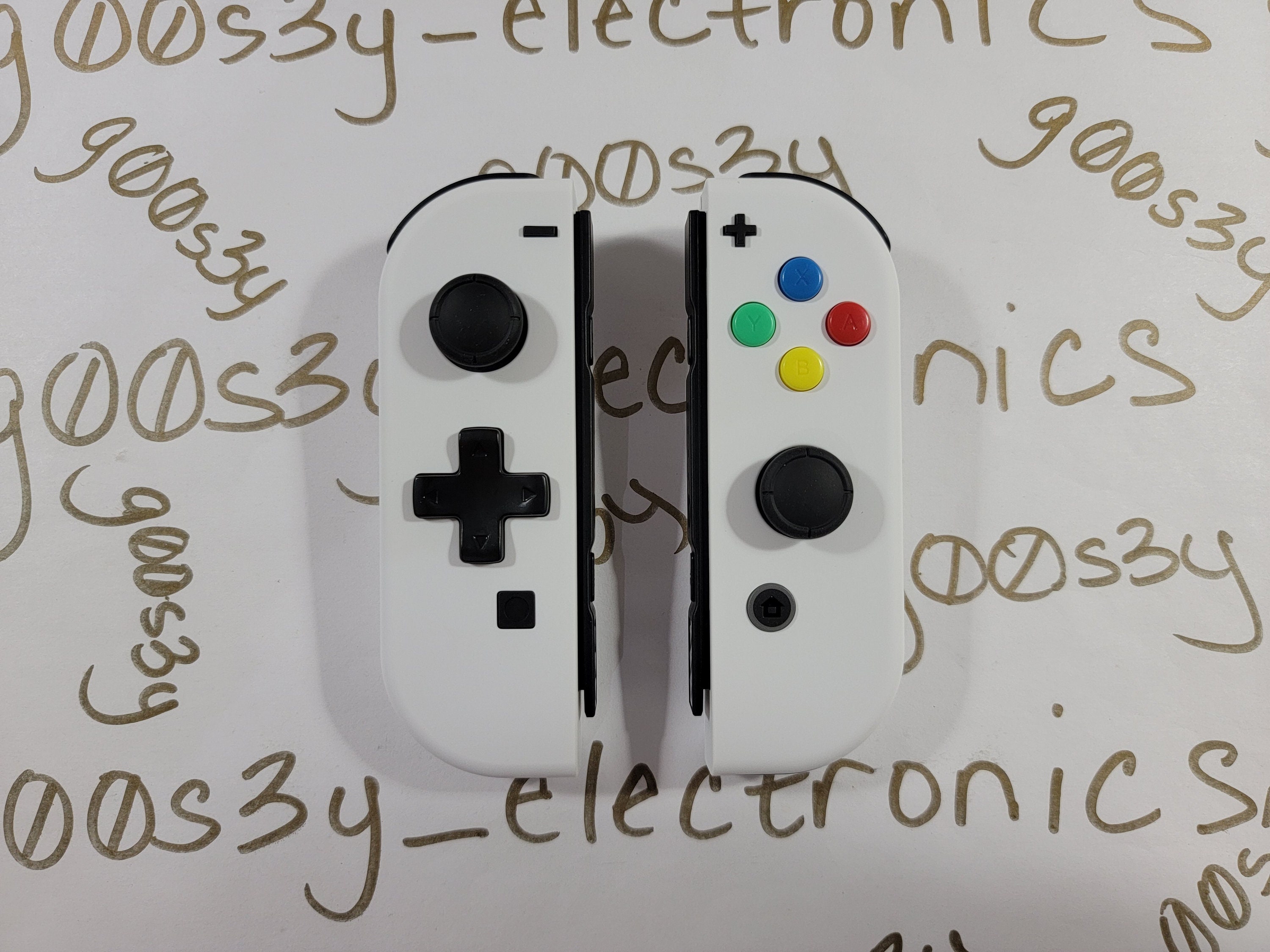New Nintendo Switch Custom White DPAD Joycons With SNES - Etsy