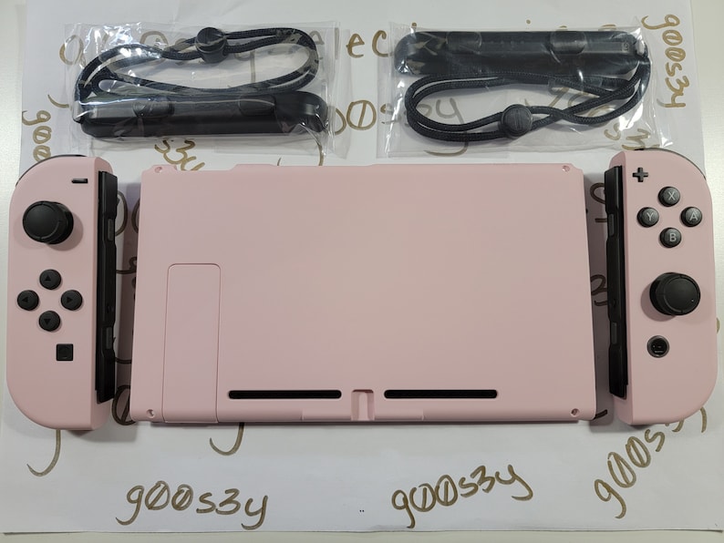 New Nintendo Switch Custom Light Pink Joycons and Backplate - Etsy