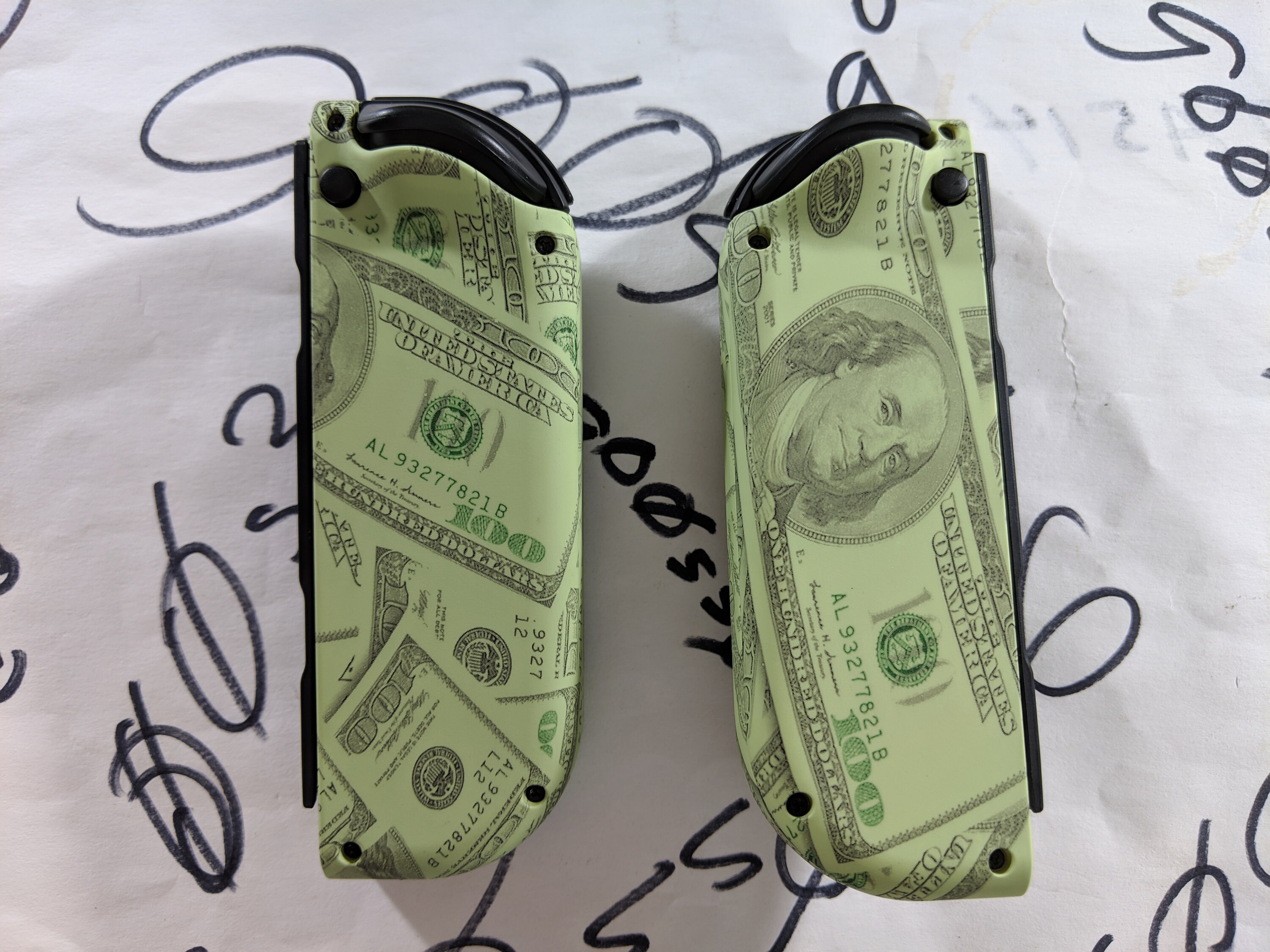 New Nintendo Switch Custom Cash Money Styled Joycons and | Etsy