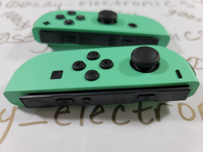 New Nintendo Switch Custom Mint Green Joycons and Backplate - Etsy