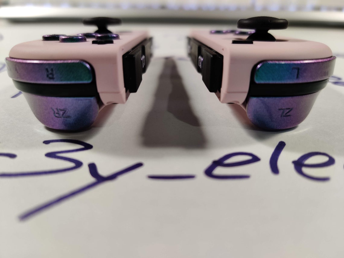 New Nintendo Switch Custom Light Pink Joycons with | Etsy