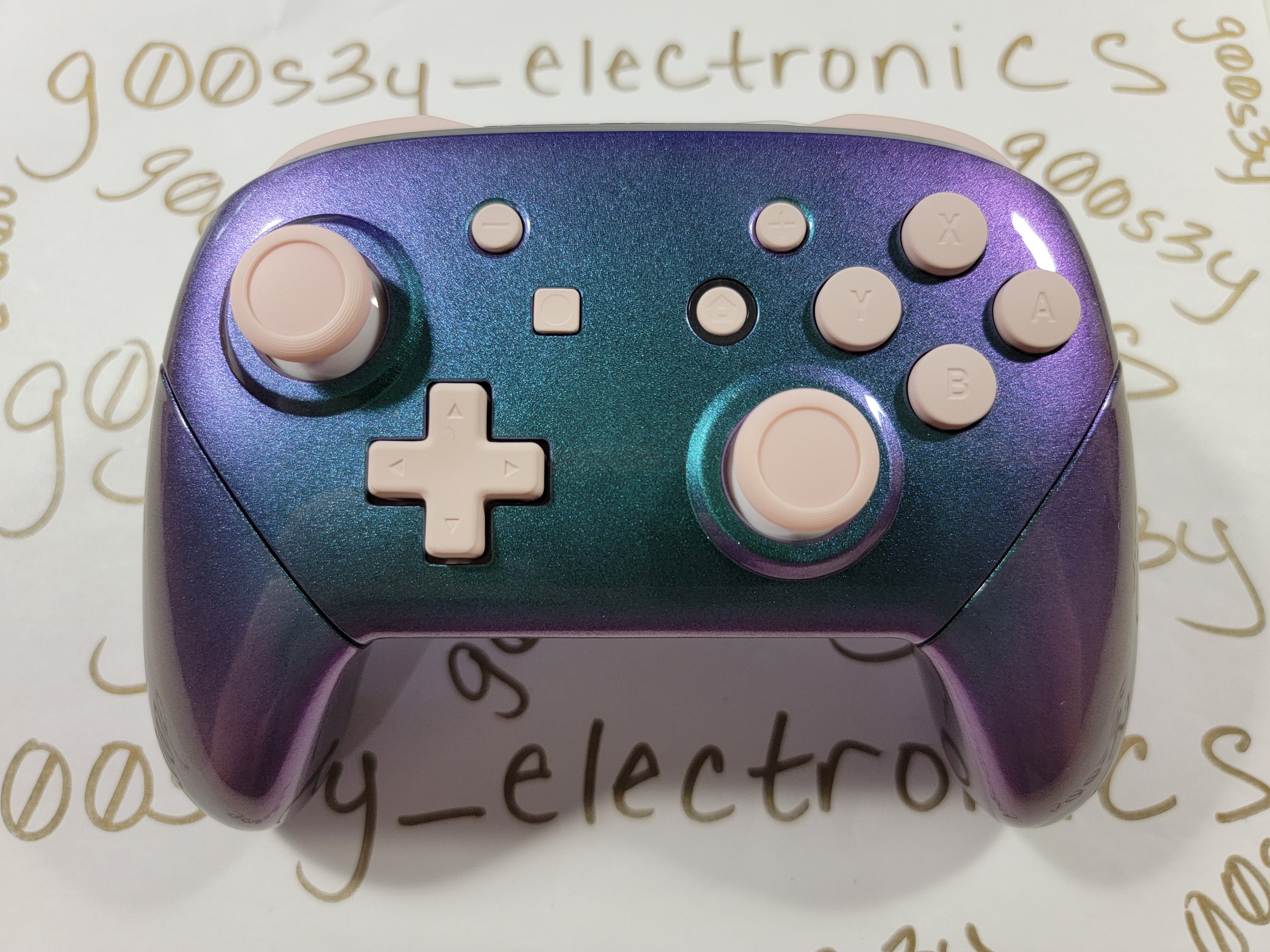 Neuer Nintendo Switch Custom Lila-Grün Chamäleon Styled Pro - Etsy