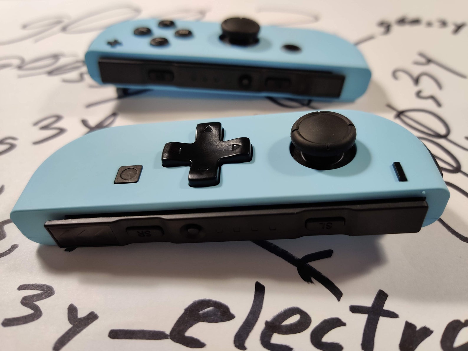 New Nintendo Switch Custom Light Blue DPAD Joycons and - Etsy