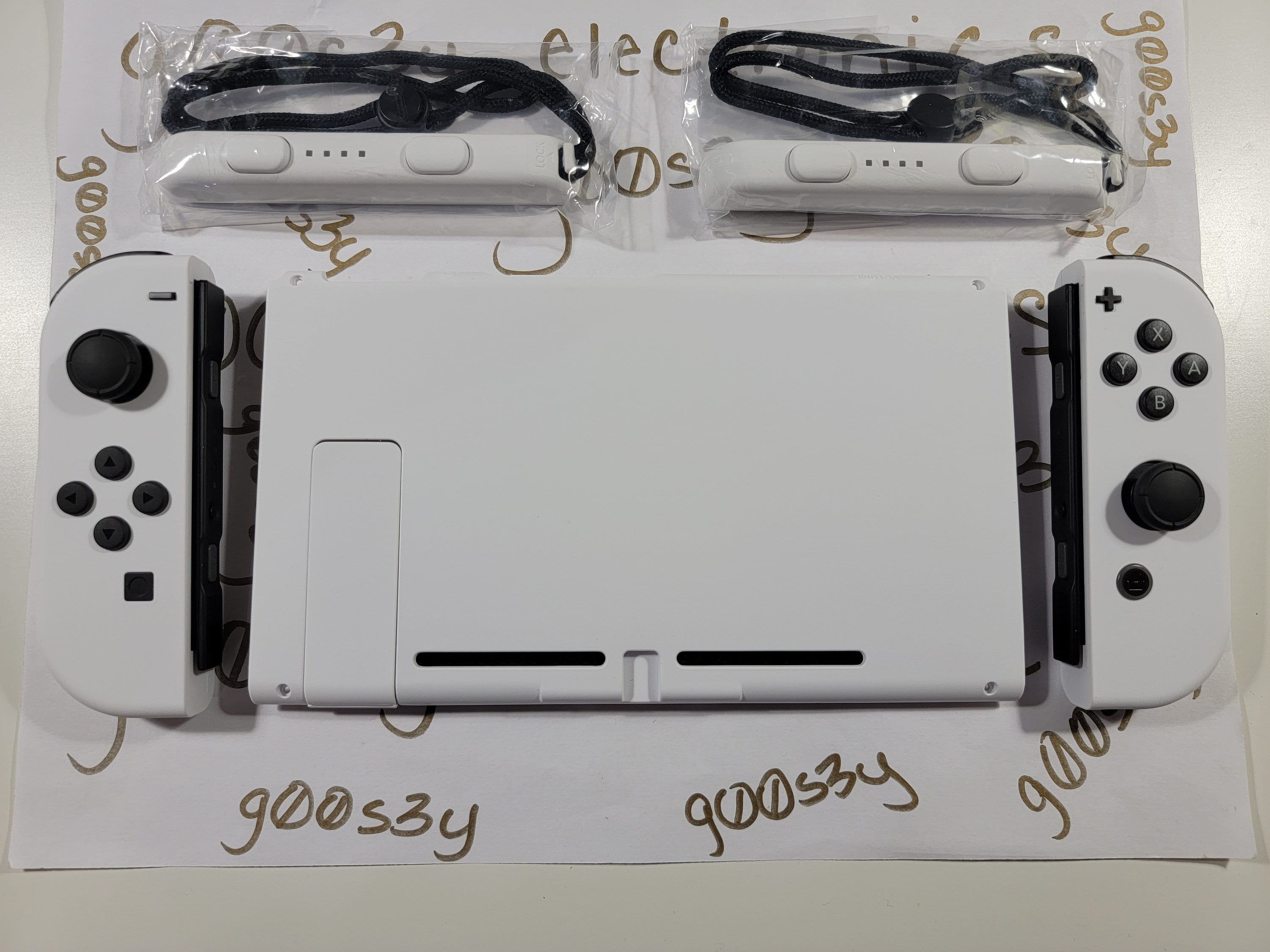 New Nintendo Switch Custom White Joycons and Backplate - Etsy