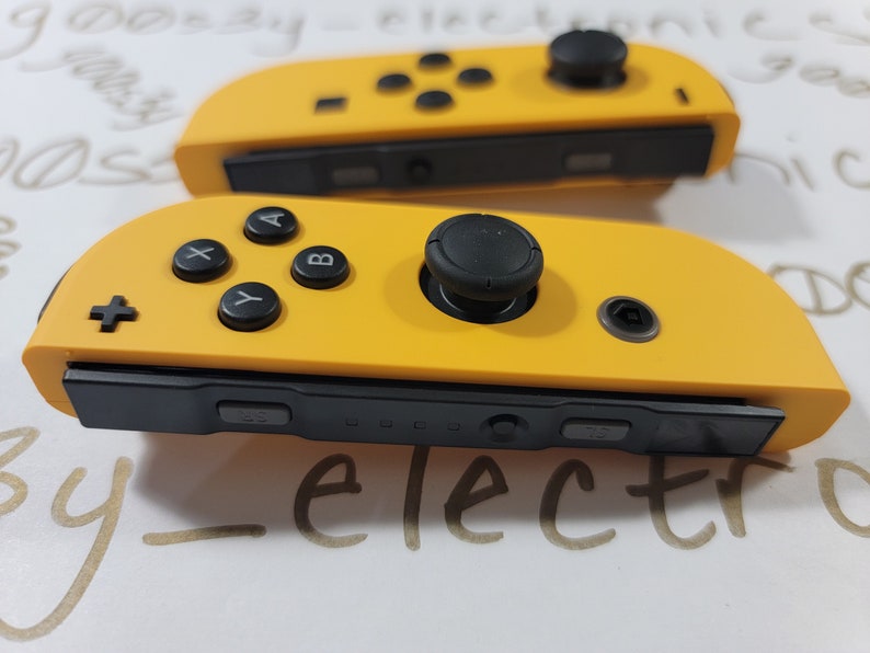 New Nintendo Switch Custom Caution Yellow Joycons and - Etsy