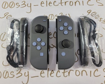 New Nintendo Switch Custom Slate Gray Joycons With White - Etsy