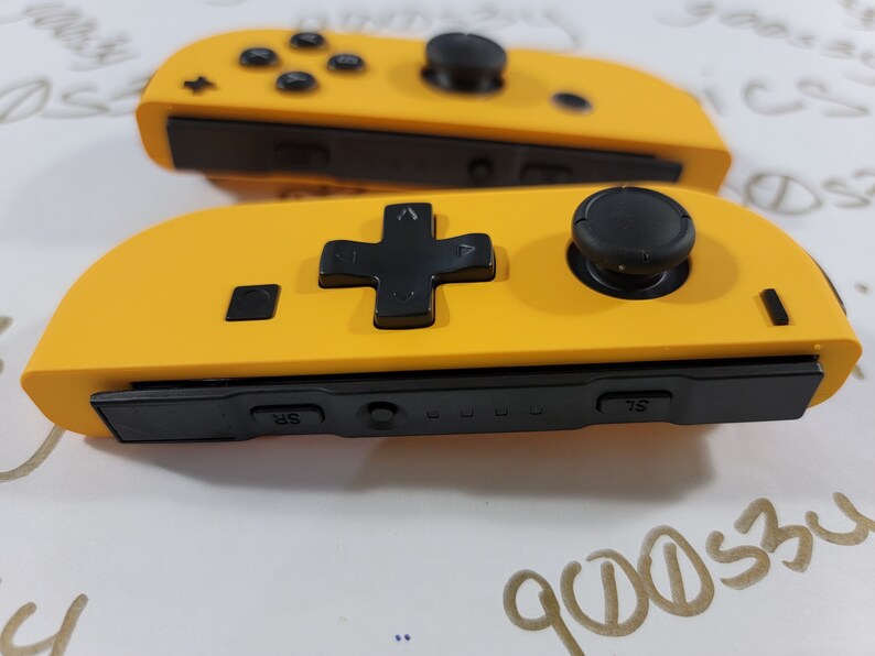 New Nintendo Switch Custom Caution Yellow DPAD Joycons and - Etsy