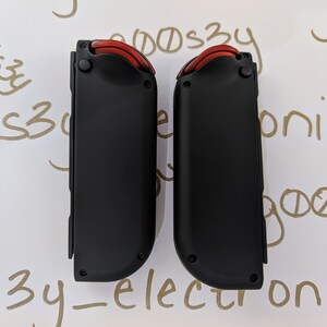 New Nintendo Switch Custom Black Joycons With Metallic Red Buttons and ...