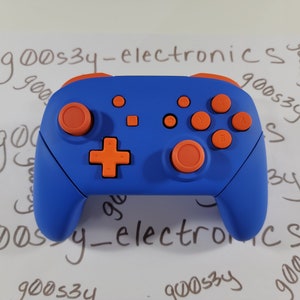 New Nintendo Switch Custom Blue Pro Controller CHOOSE BUTTON - Etsy