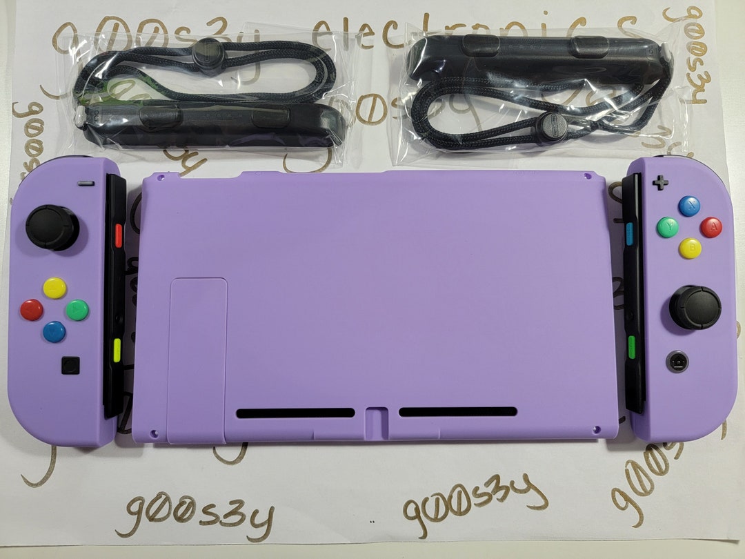 New Nintendo Switch Custom Lavender Joycons With SNES Buttons - Etsy