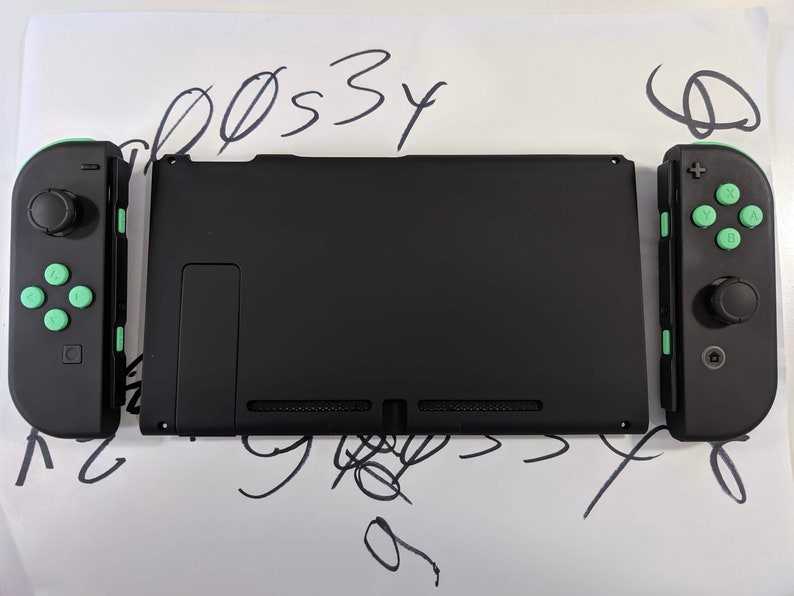 New Nintendo Switch Custom Black Joycons With Mint Green - Etsy
