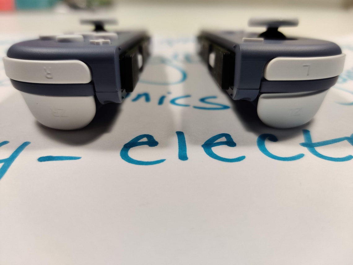 New Nintendo Switch Custom Slate Gray Joycons With White | Etsy