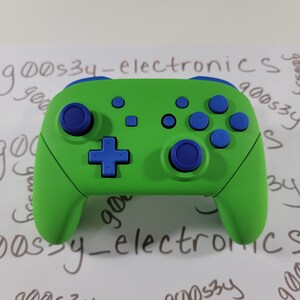 New Nintendo Switch Custom Green Pro Controller CHOOSE BUTTON COLOR - Etsy