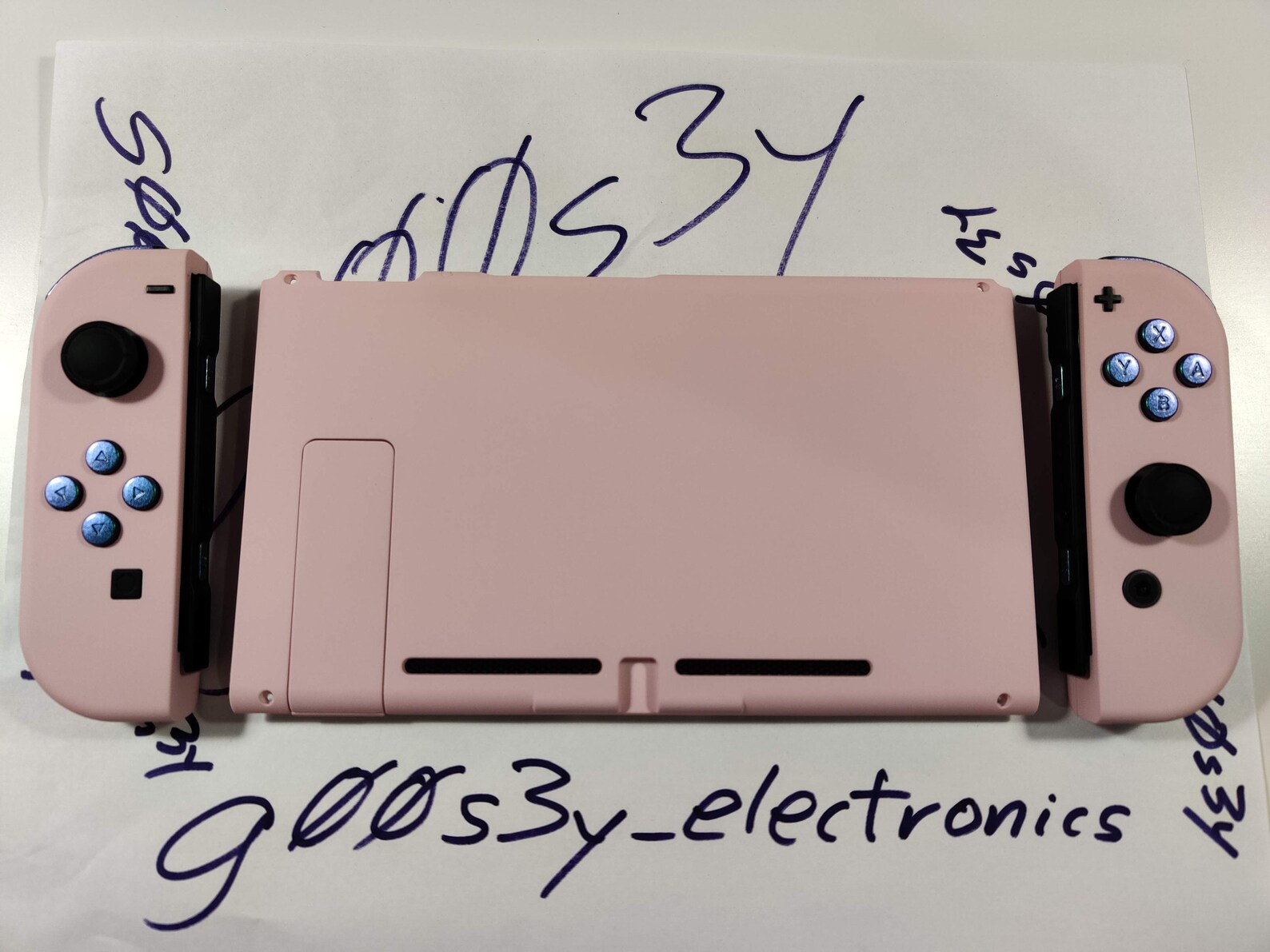 New Nintendo Switch Custom Light Pink Joycons with | Etsy