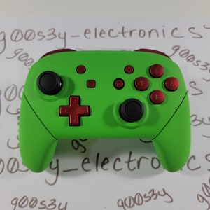 New Nintendo Switch Custom Green Pro Controller CHOOSE BUTTON COLOR - Etsy