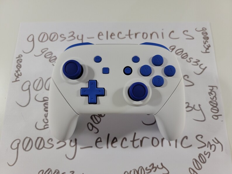 New Nintendo Switch Custom White Pro Controller CHOOSE - Etsy