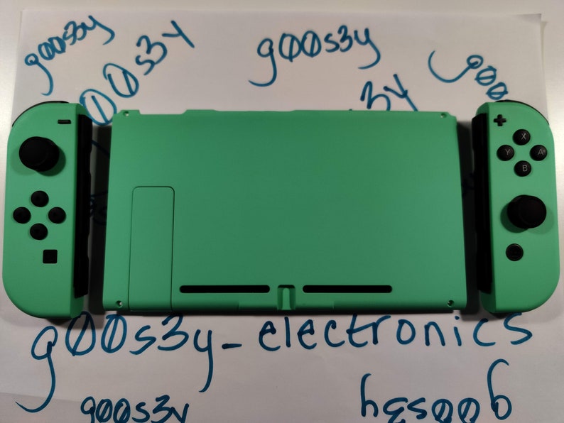 New Nintendo Switch Custom Mint Green Joycons and Backplate | Etsy