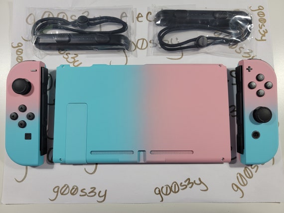 New Nintendo Switch Custom Pink-blue Gradient Joycons and | Etsy