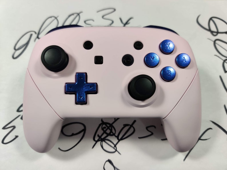 New Nintendo Switch Custom Light Pink Pro Controller with | Etsy