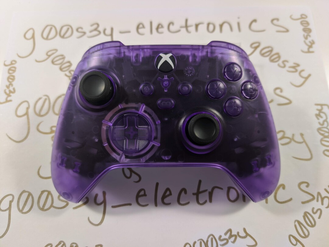 NEW Custom Xbox Series One / X / S FULL Frosted Purple Wireless ...