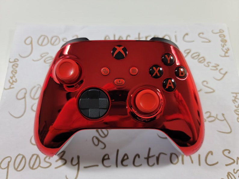 NEW Custom Xbox Series One / X / S Chrome Red Styled Wireless - Etsy