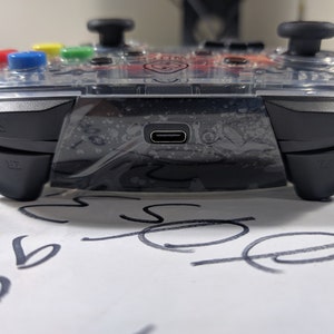 New Nintendo Switch Custom Clear Pro Controller With SNES Buttons - Etsy