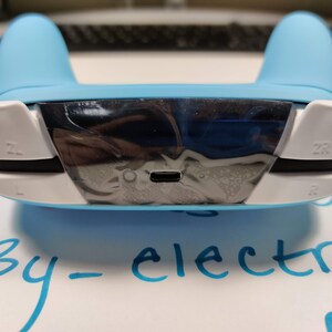 New Nintendo Switch Custom Light Blue Pro Controller With White Buttons ...