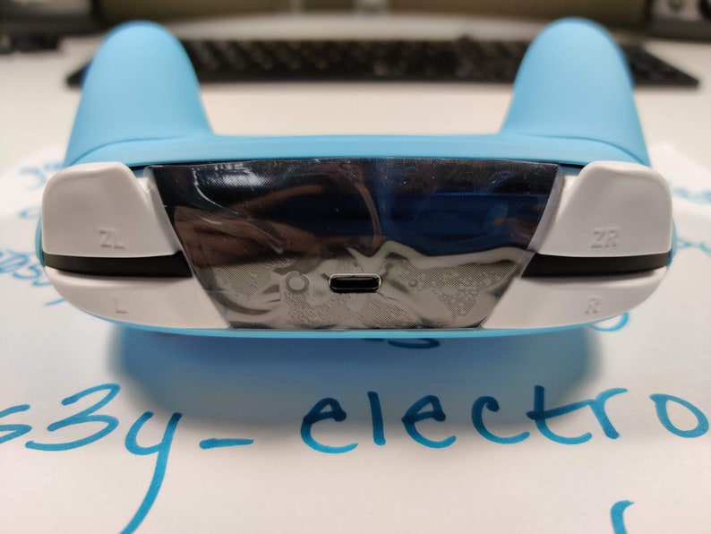 New Nintendo Switch Custom Light Blue Pro Controller with | Etsy