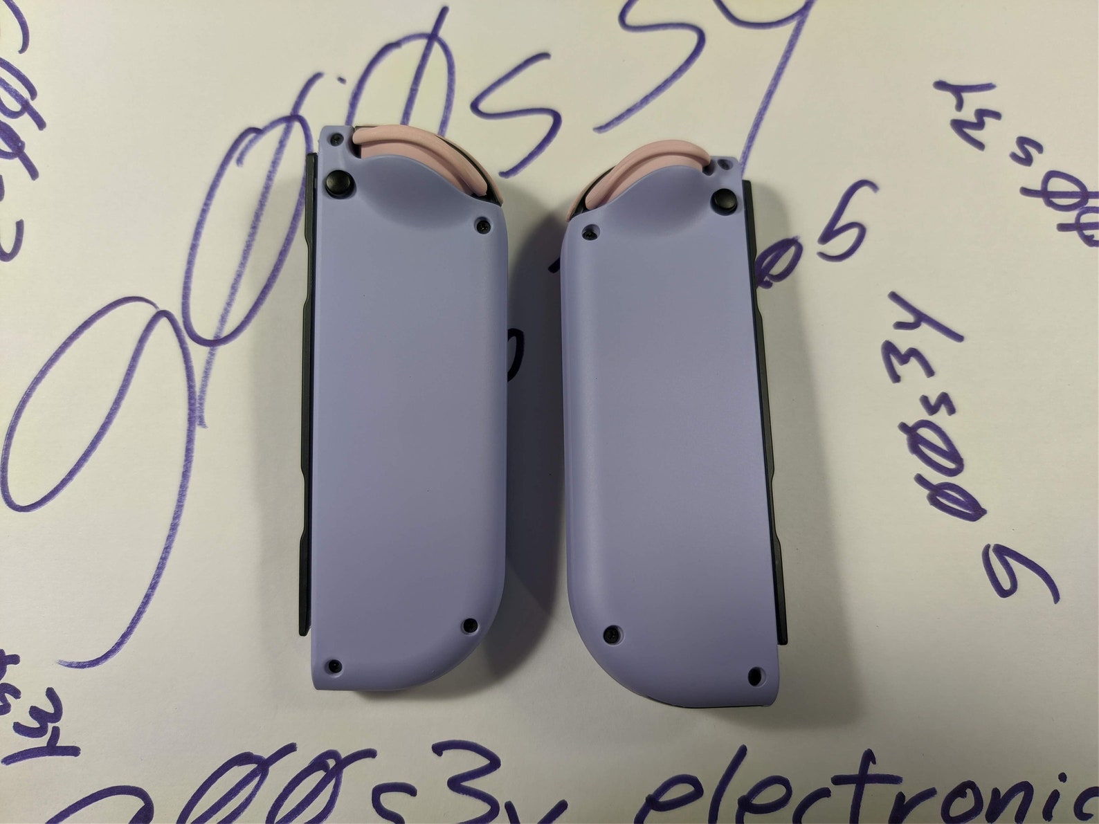 New Nintendo Switch Custom Light Purple Joycons With Pink | Etsy