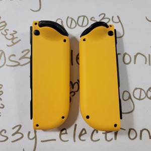 New Nintendo Switch Custom Caution Yellow Joycons and - Etsy