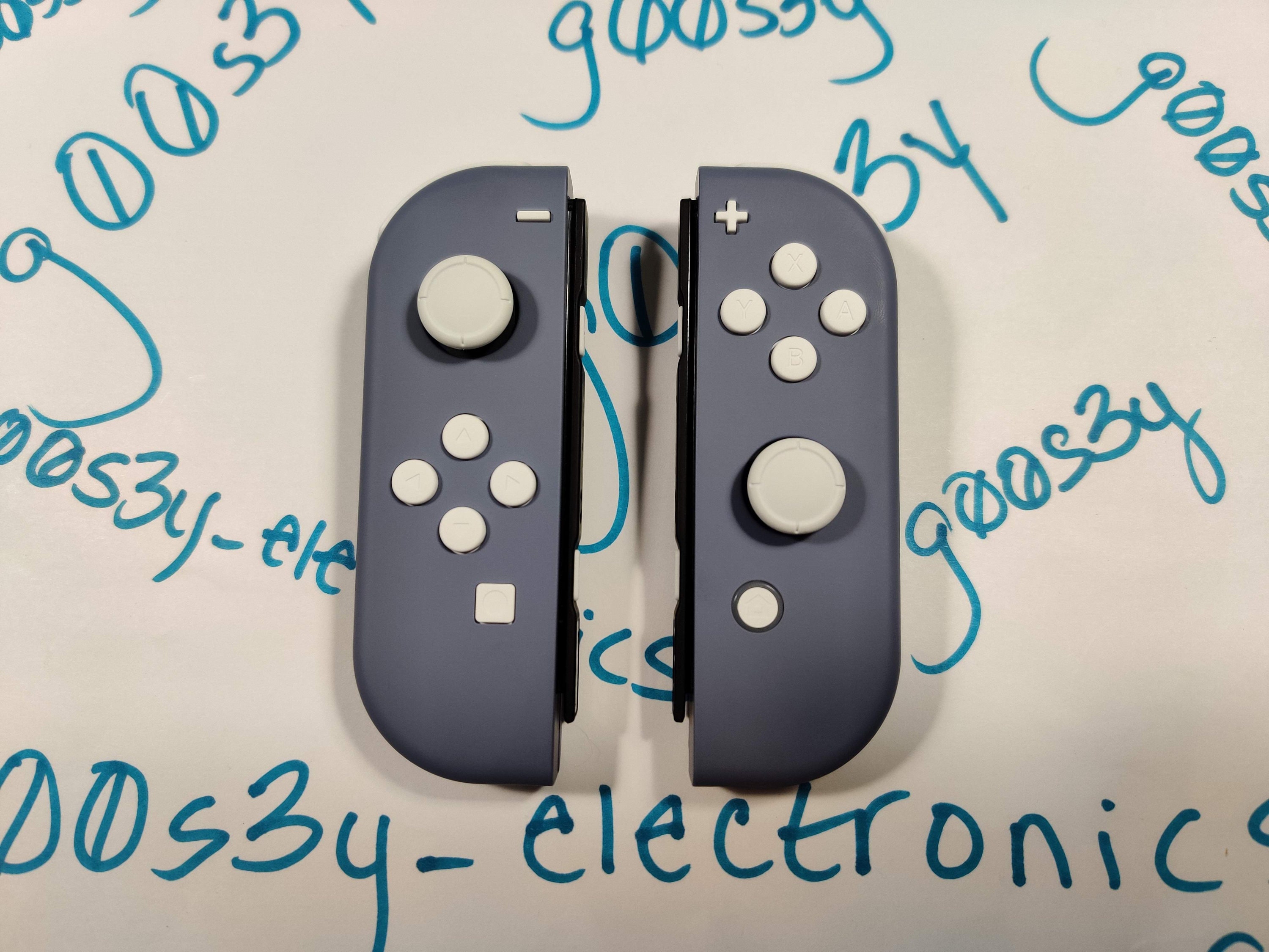 New Nintendo Switch Custom Slate Gray Joycons With White | Etsy