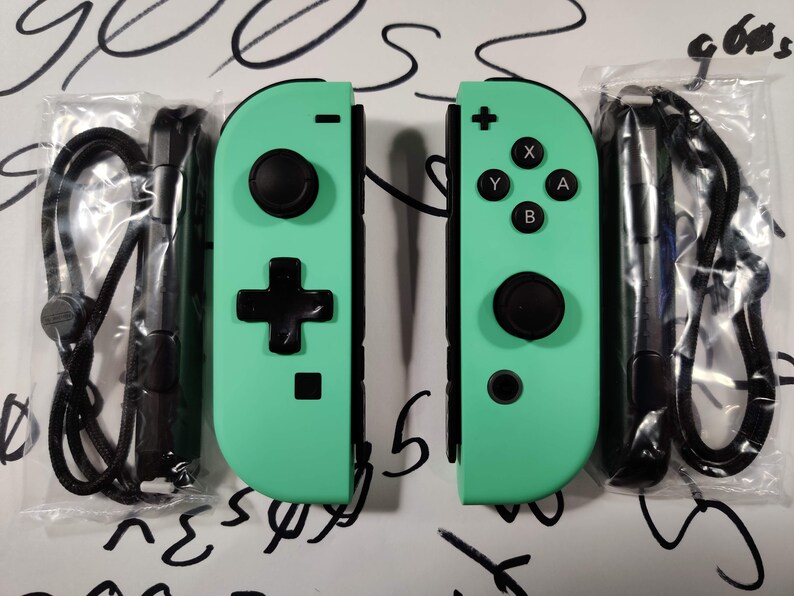 New Nintendo Switch Custom Mint Green DPAD Joycons and | Etsy