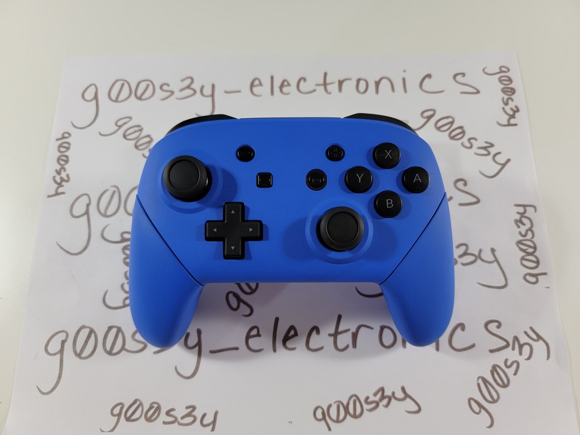 New Nintendo Switch Custom Blue Pro Controller CHOOSE BUTTON - Etsy