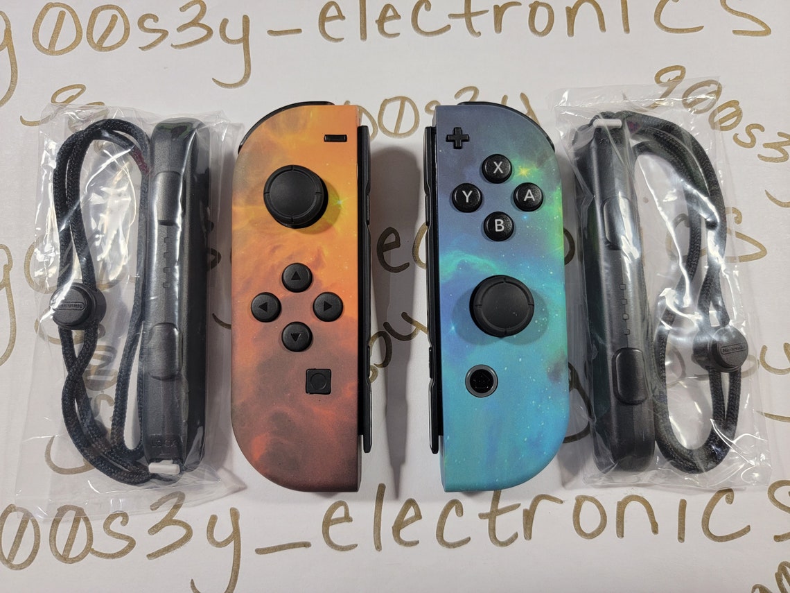 New Nintendo Switch Custom Galaxy Styled Joycons and Backplate - Etsy