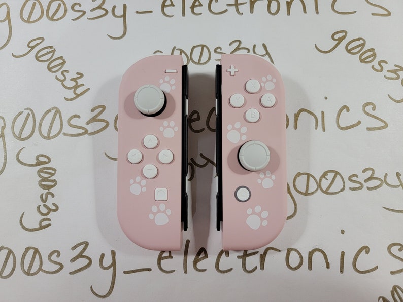 New Nintendo Switch Custom Cat Paw Joycons With White Buttons | Etsy