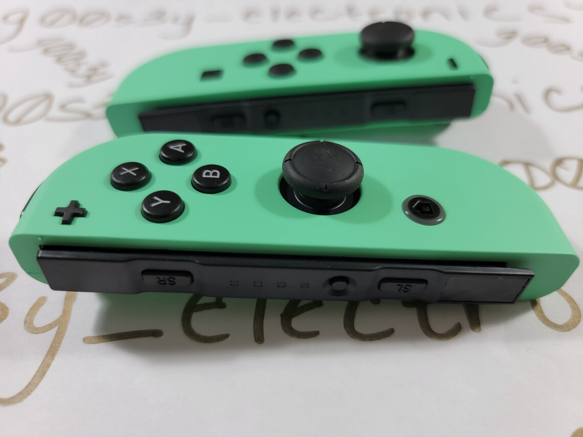 New Nintendo Switch Custom Mint Green Joycons and Backplate - Etsy