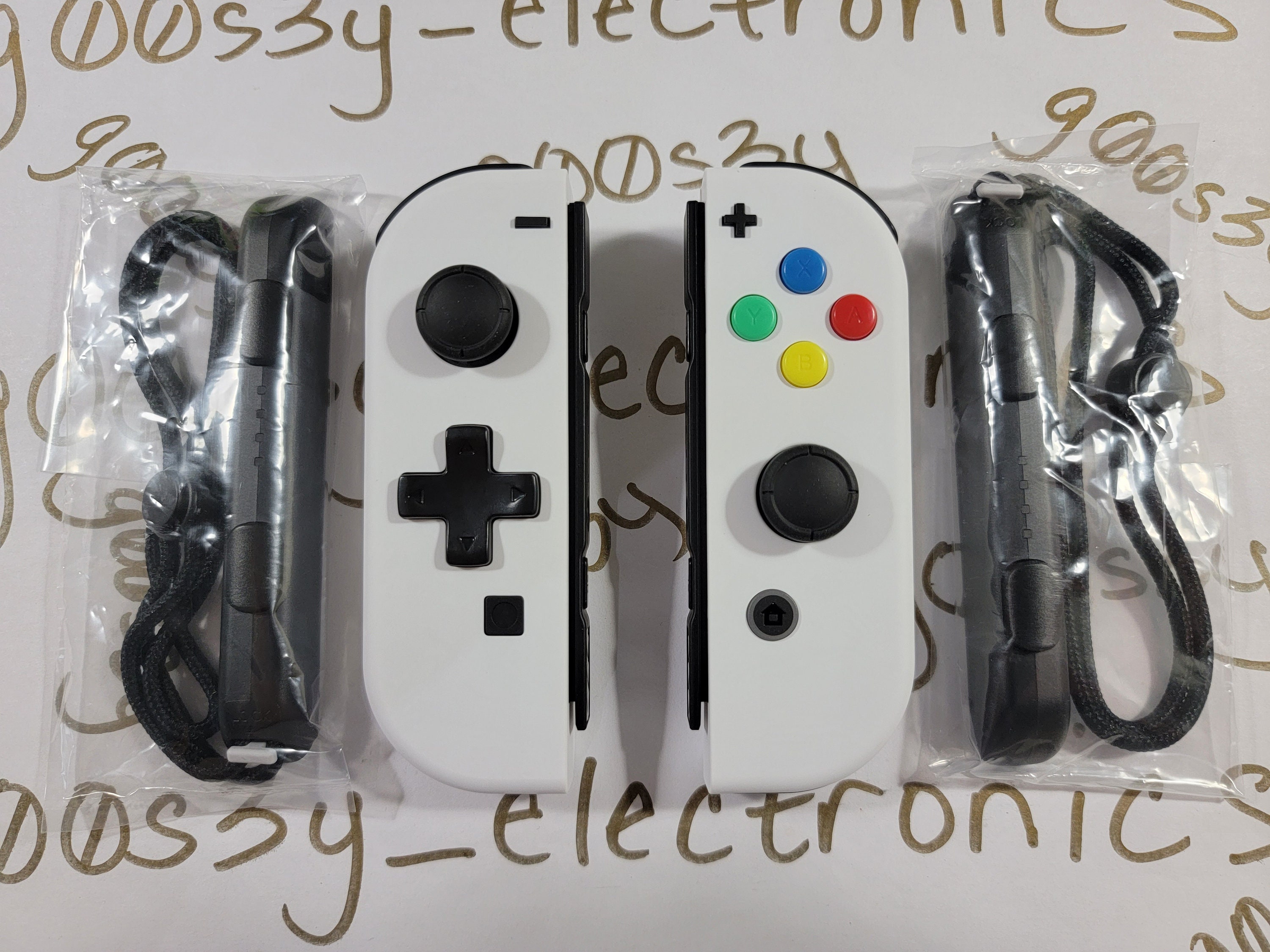 New Nintendo Switch Custom White DPAD Joycons With SNES - Etsy