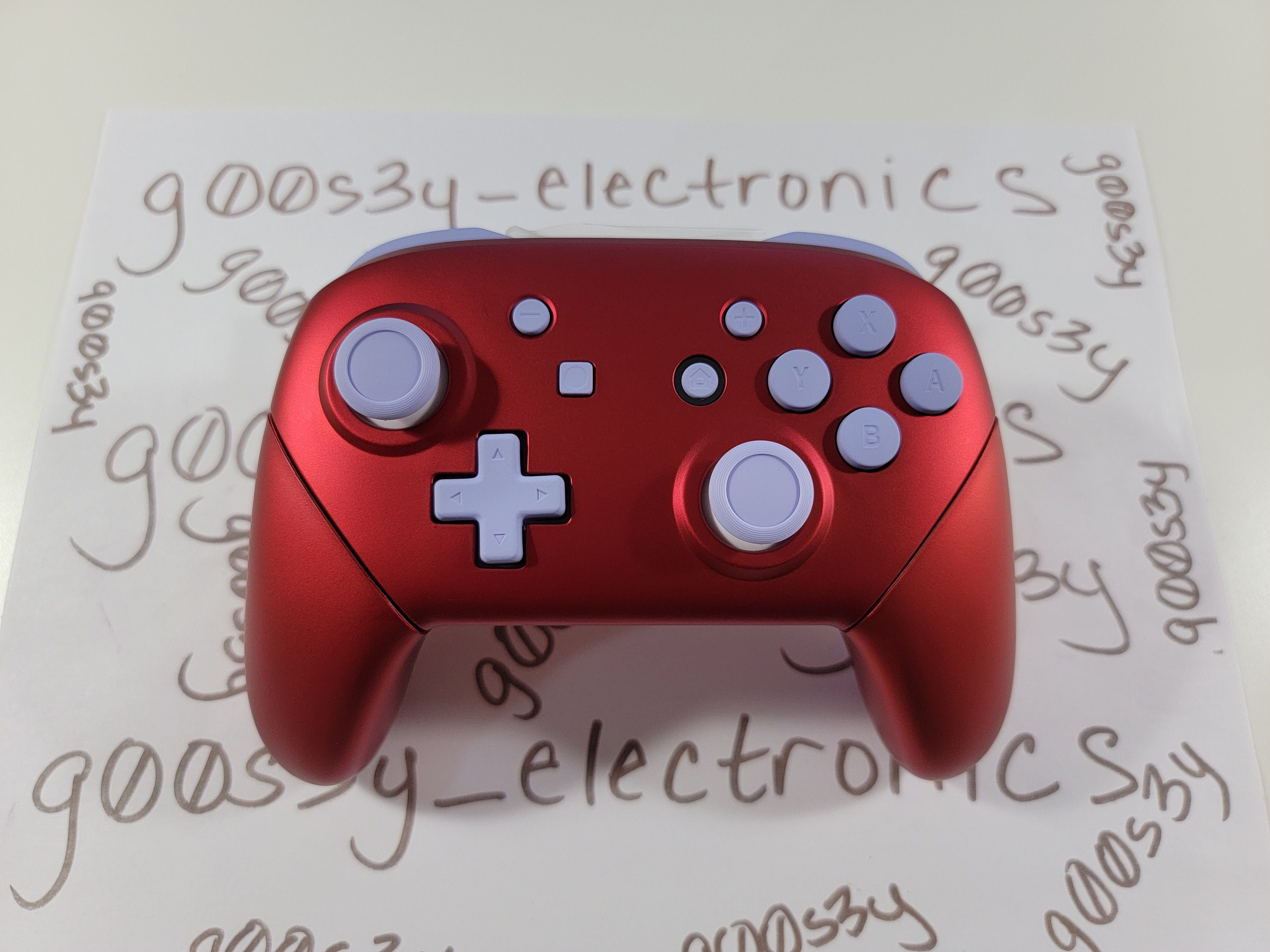 New Nintendo Switch Custom Metallic Red Pro Controller | Etsy