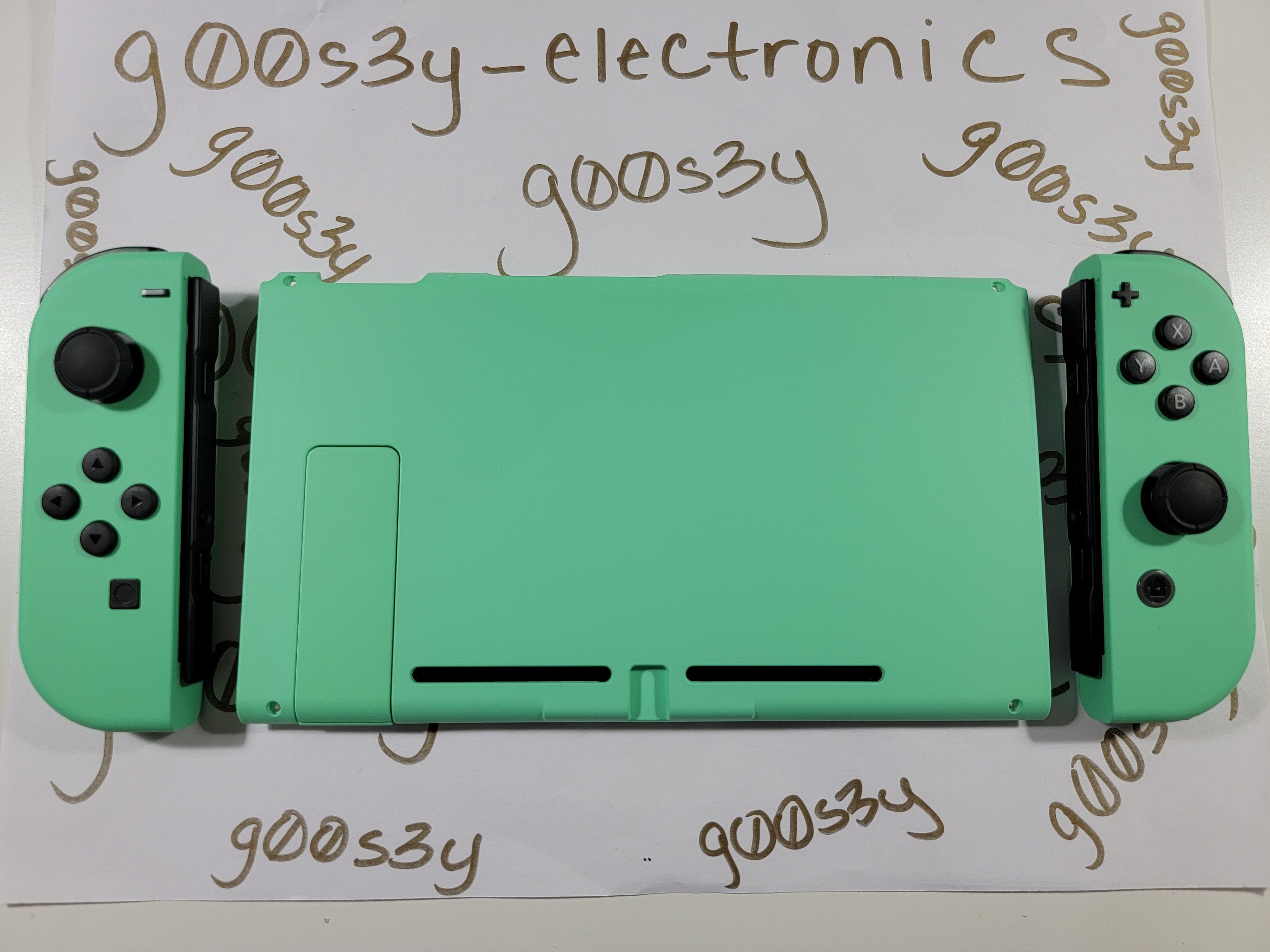 New Nintendo Switch Custom Mint Green Joycons and Backplate | Etsy