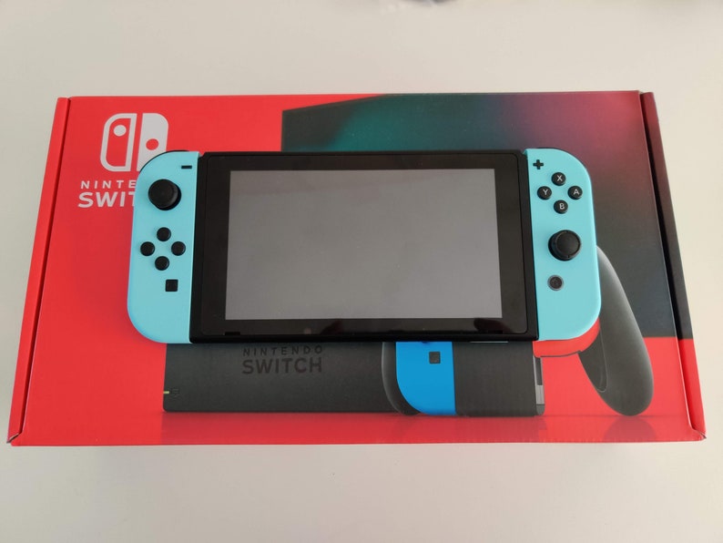 New Custom Light Blue Nintendo Switch FULL CONSOLE - Etsy