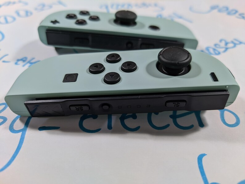 New Nintendo Switch Custom Light Cyan Joycons | Etsy