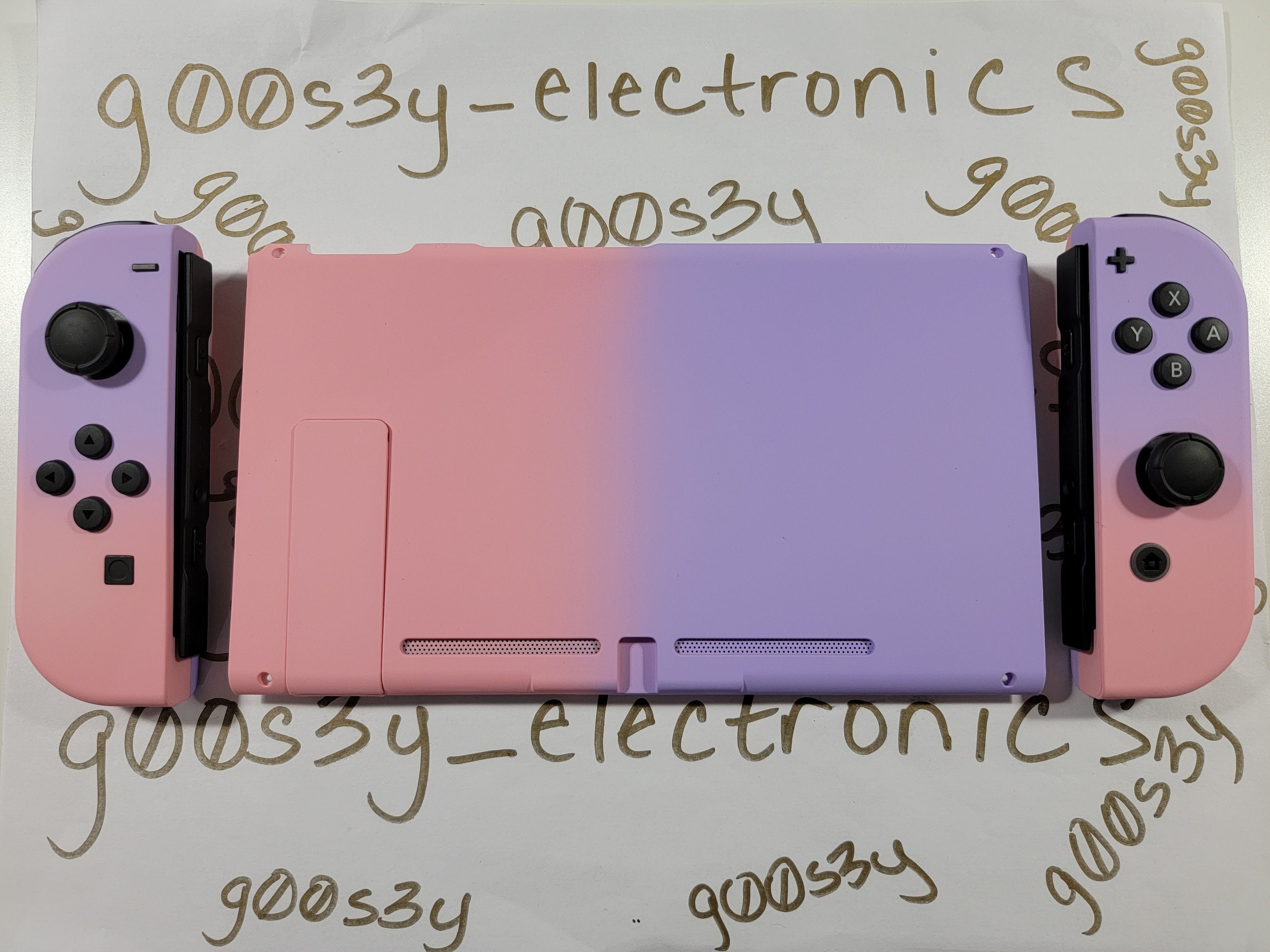 New Nintendo Switch Custom Pink-purple Gradient Joycons and - Etsy