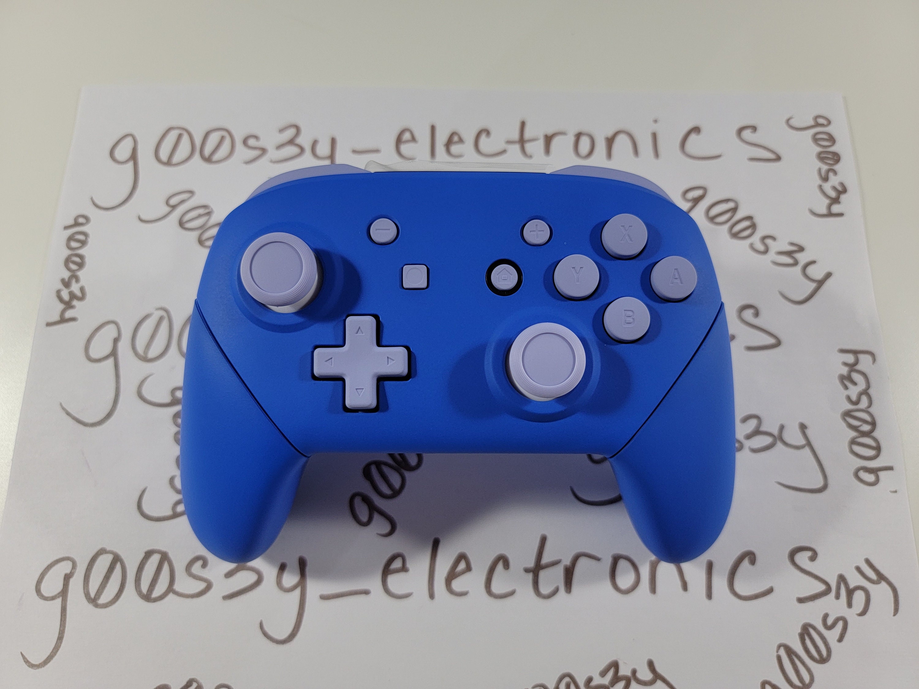 New Nintendo Switch Custom Blue Pro Controller CHOOSE BUTTON | Etsy
