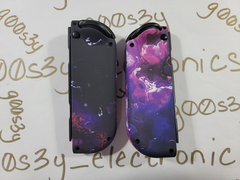New Nintendo Switch Custom Surreal Lava Styled Joycons and | Etsy