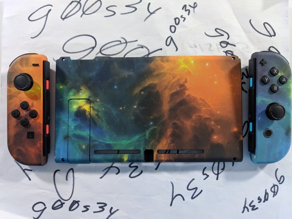 New Nintendo Switch Custom Galaxy Styled Joycons and Backplate | Etsy