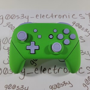 New Nintendo Switch Custom Green Pro Controller CHOOSE BUTTON COLOR - Etsy