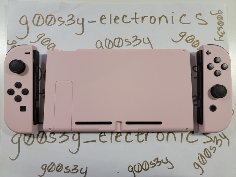 New Nintendo Switch Custom Light Pink Joycons and Backplate - Etsy