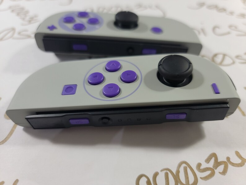 New Nintendo Switch Custom SNES Styled Joycons and Backplate - Etsy