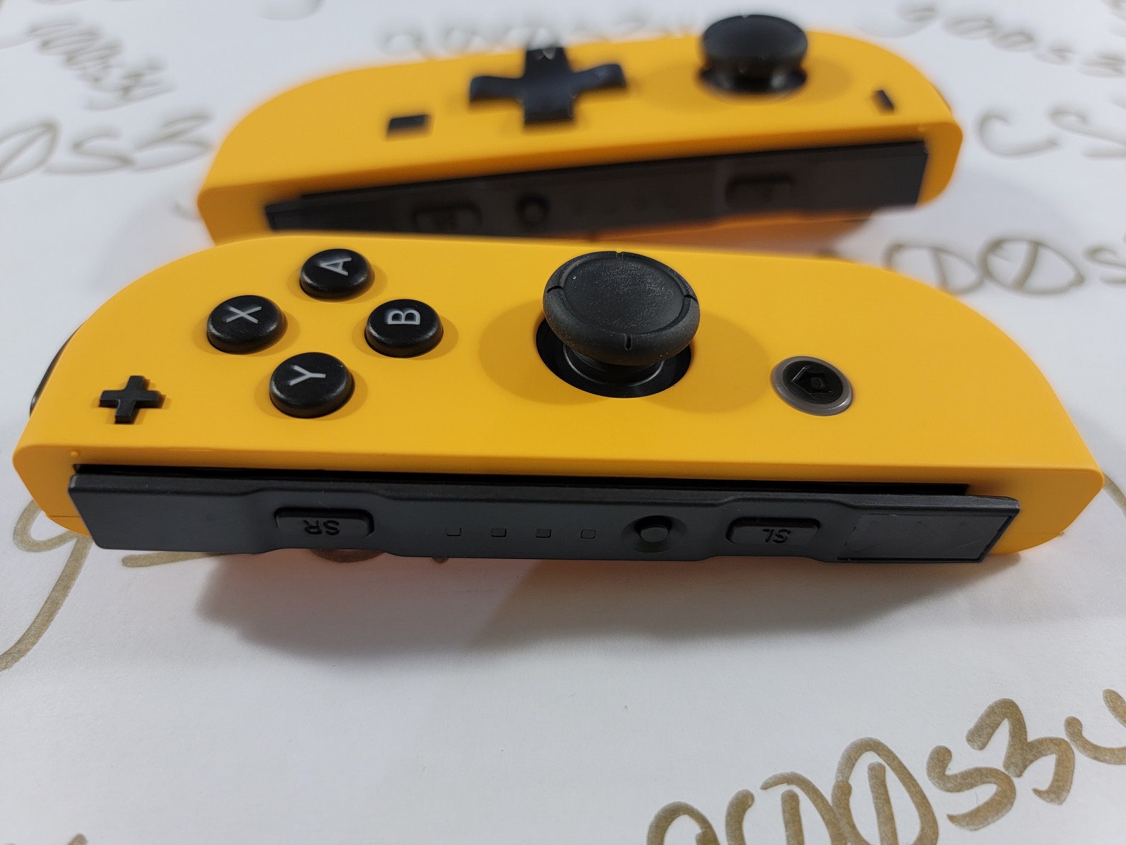 New Nintendo Switch Custom Caution Yellow DPAD Joycons and | Etsy