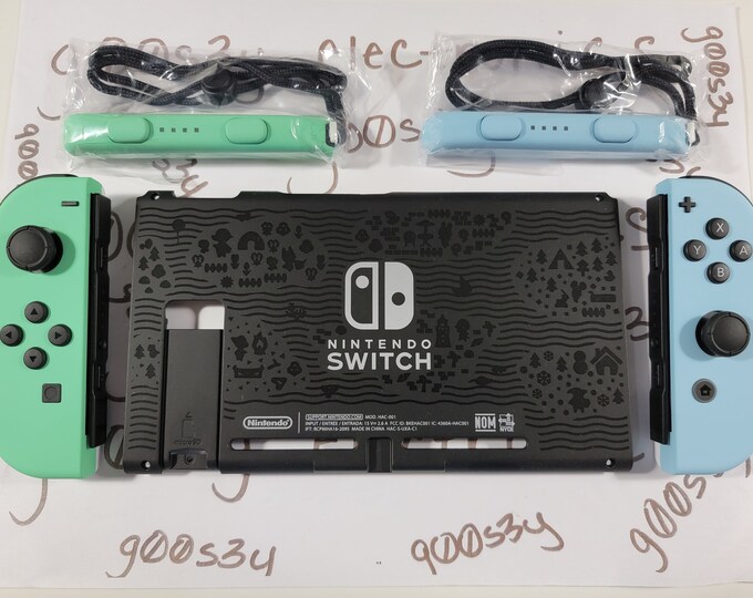New Nintendo Switch Custom Animal Crossing Styled Joycons and Backplate ...
